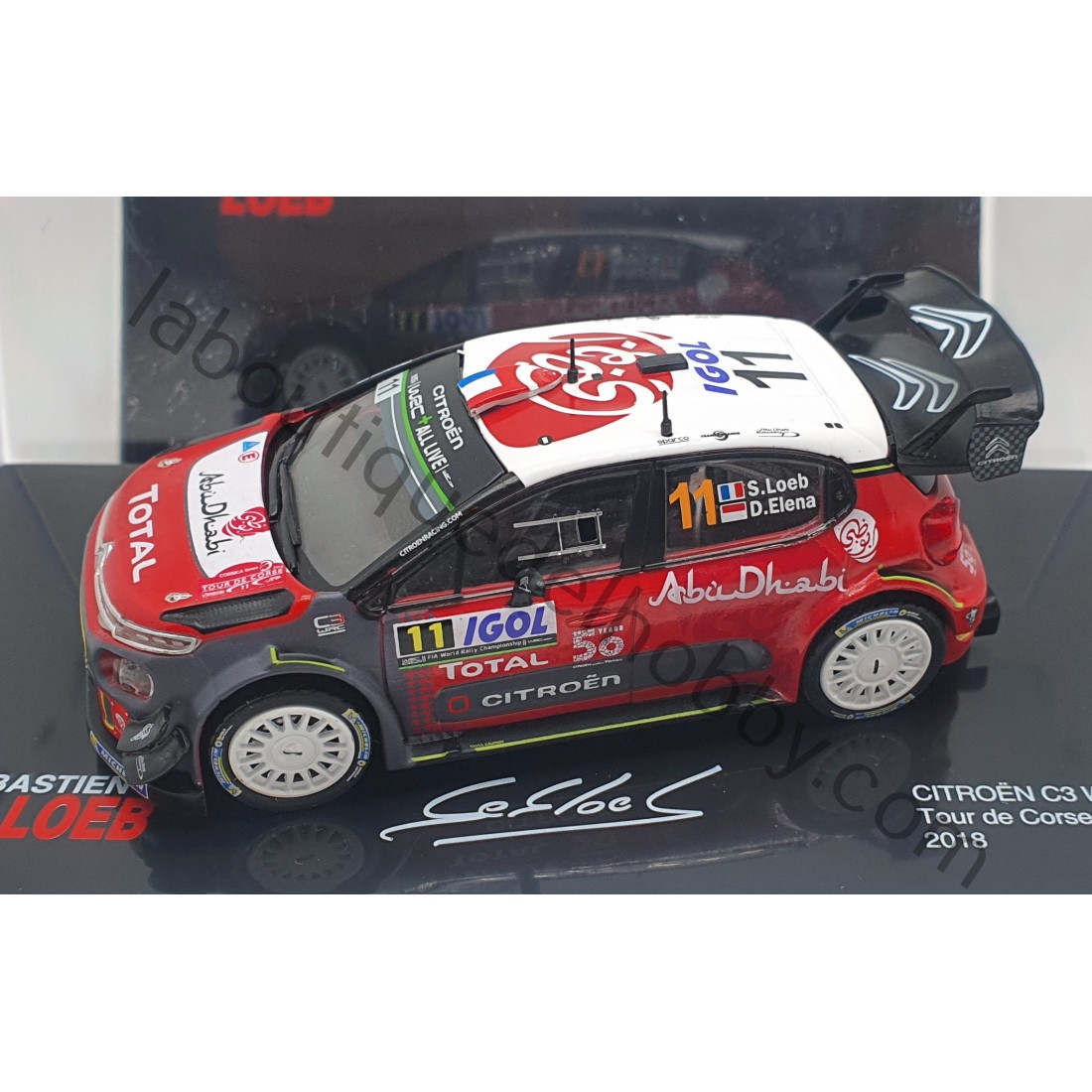 CITROEN C3 WRC S. LOEB TOUR DE CORSE 2018 ALTAYA ESCALA 1:43